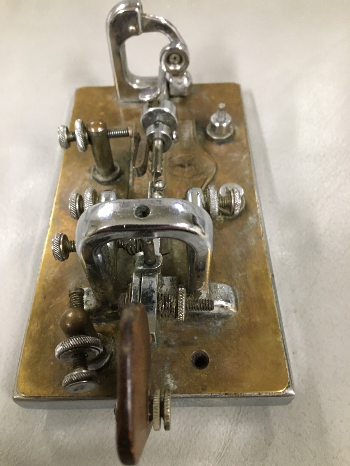 Vibroplex Telegraph Morse Key Gold Presentation Original #199882 less ...