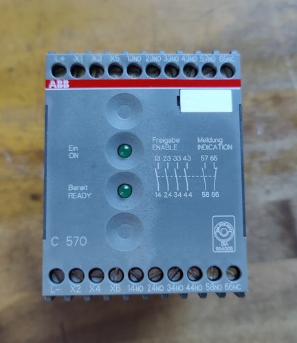 ABB C 570 C570 1SAR501042R0003 24VDC Safety Relay. Made in Germany | eBay