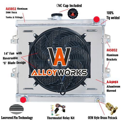 3-Row Radiator Shroud Fan Relay For 1984-1995 Toyota Pickup 4Runne DLX ...