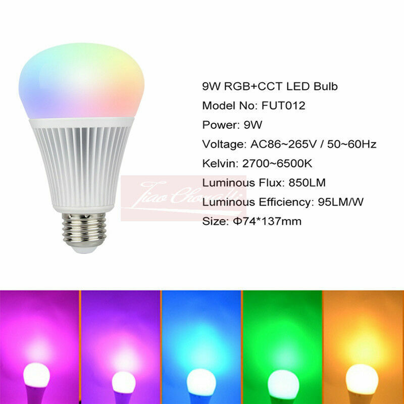 2.4G LED Bulb MR16 GU10 E14 E27 LED lamp smart wireless 6W 9W RGBCCT ...