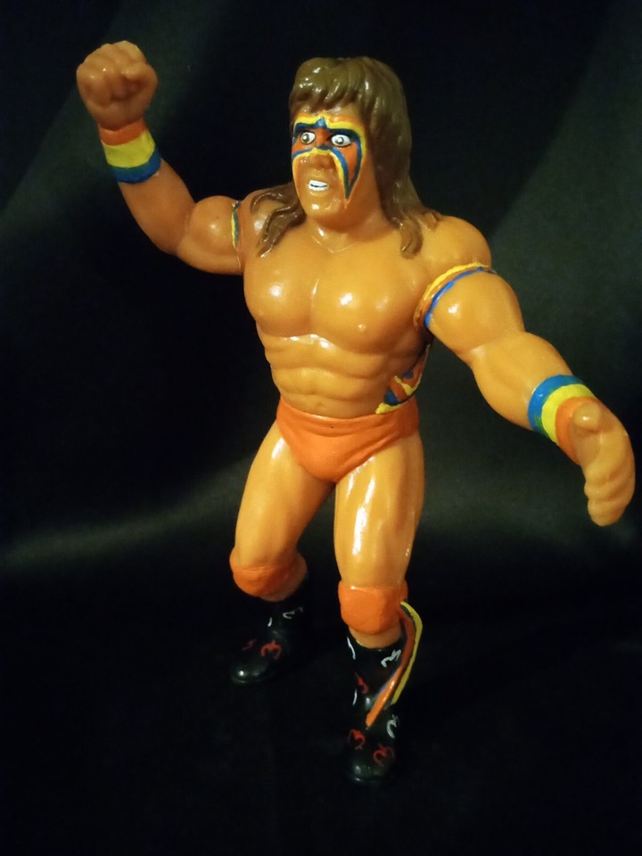 SOLID RUBBER LJN CUSTOM Ultimate Warrior Wrestling Figure WWE WWF LJN ...