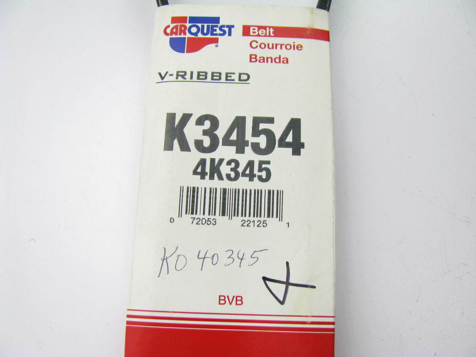 Carquest+K3454+Serpentine+Belt+-+0.56%22+.00%22+-+4+Ribs for sale ...