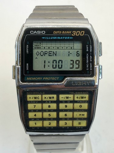 Vintage CASIO DATA BANK 300 DBC-3000 Mens Watch | eBay