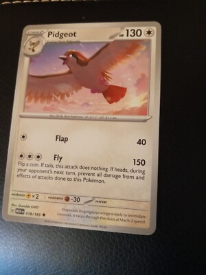 Pokemon TCG Scarlet & Violet 151 Pidgeot #18/165 | eBay