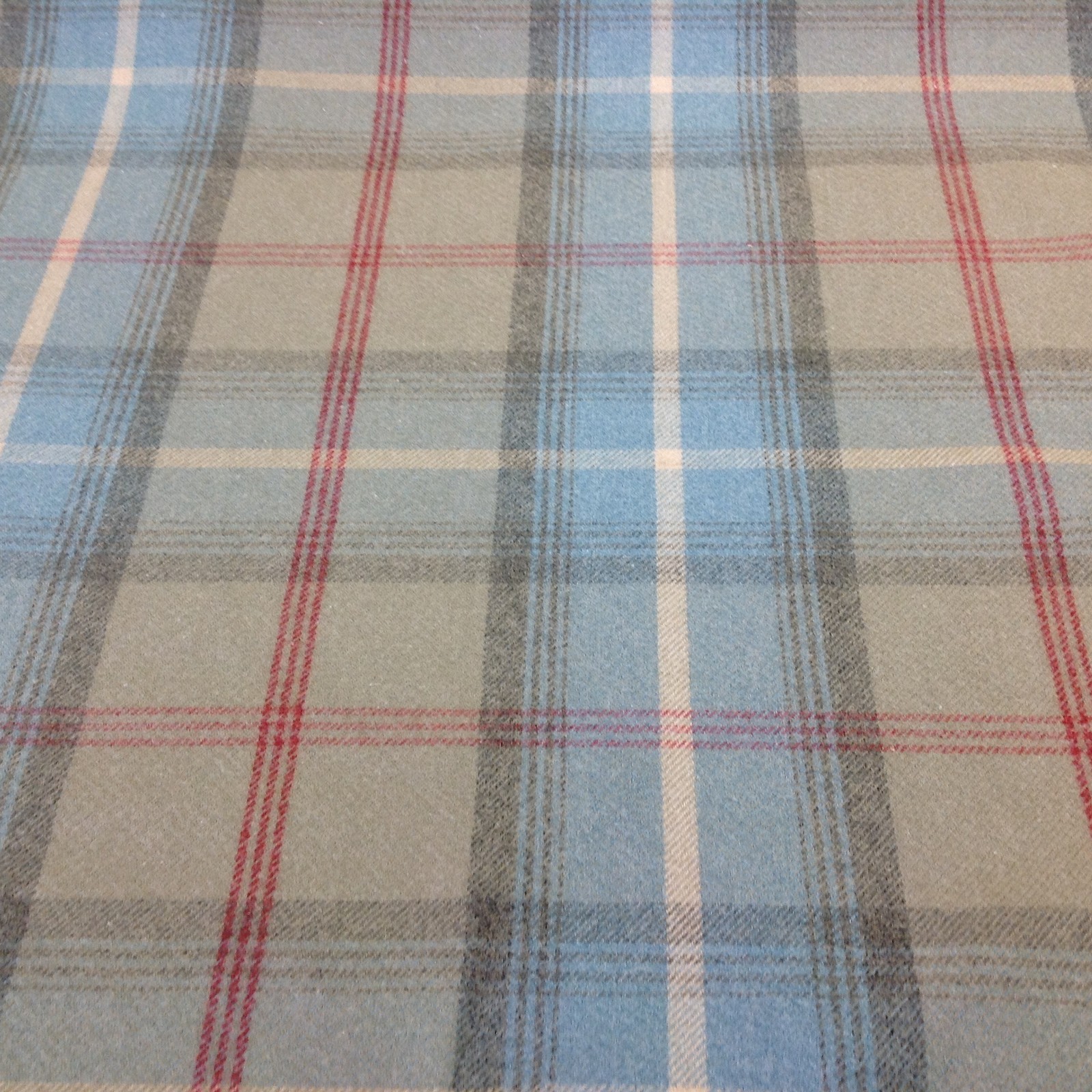 Porter+Stone Tartan Plaid Check BALMORAL Wool Effect Upholstery/Curtain ...
