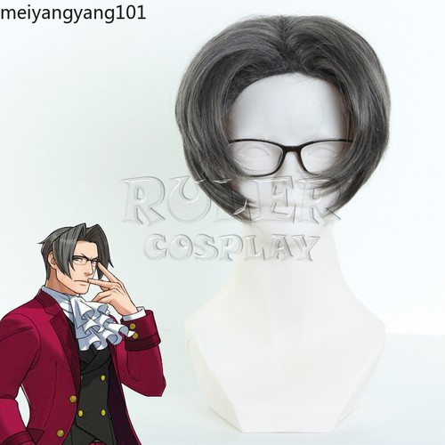 Ace Attorney Miles Edgeworth Cosplay Cosplay Wig Heat Resistant ...