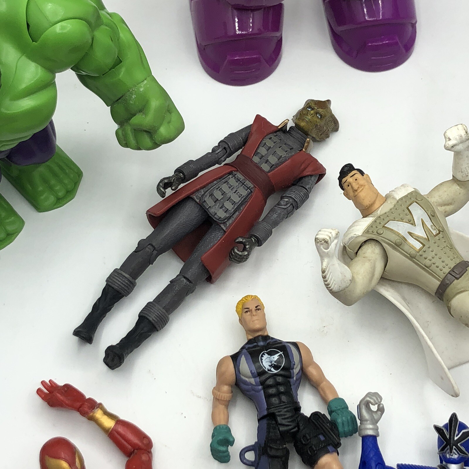 Action Figure Lot Vintage to Modern Super Heroes Villains Toys Posable ...