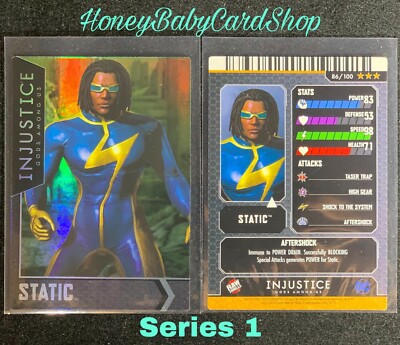 Injustice Arcade Series 1 OOP Card 86 Static Power Rare Holofoil | eBay