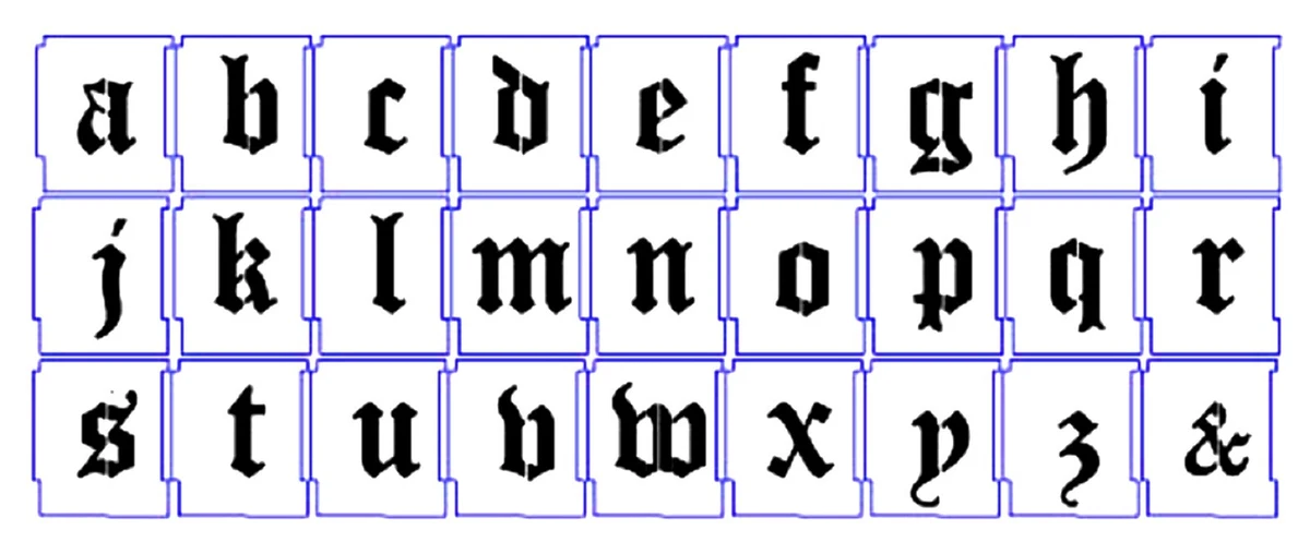 Old English Alphabet Lower Case
