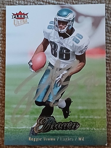 Philadelphia Eagles Reggie Brown Autographed Signed Card | eBay