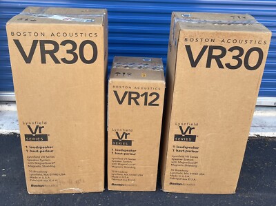 Pair Of BOSTON ACOUSTIC VR30 & VR-12 SPEAKER SYSTEM, In Their Original ...
