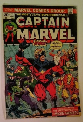 Captain Marvel #31 (Mar 1974, Marvel) | eBay