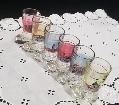 Boot Shaped Liquor Shot Glasses ~ VENEZIA ~ Venice, ITALY ~ 6 PC Set | eBay