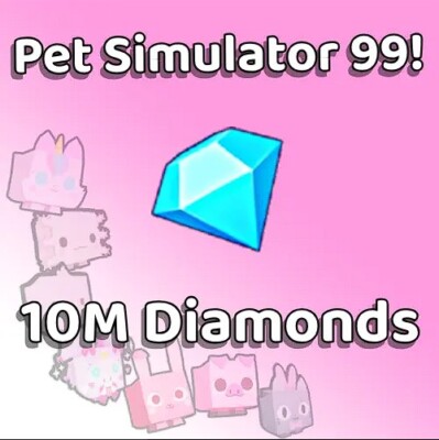 PET SIMULATOR 99 (PET SIM 99 PS99) - Gems or Diamonds 10M - SAFE & FAST ...