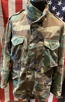 Genuine US Army Issue Woodland Camo M65 Cold Weather Field Jacket ...