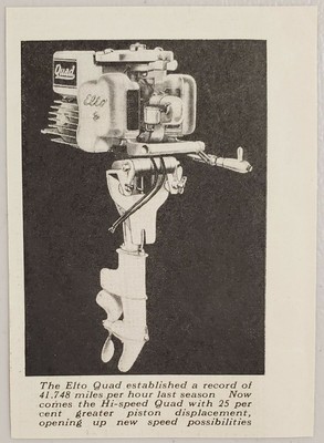 1929 Magazine Photo Elto Hi-Speed Quad Outboard Motors Record Setter | eBay