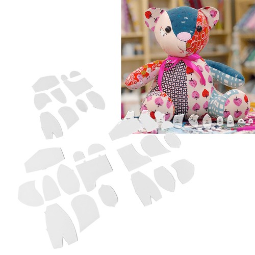 30 Pcs Memory Bear Template Ruler Set Memory Bear Sewing Patterns ...