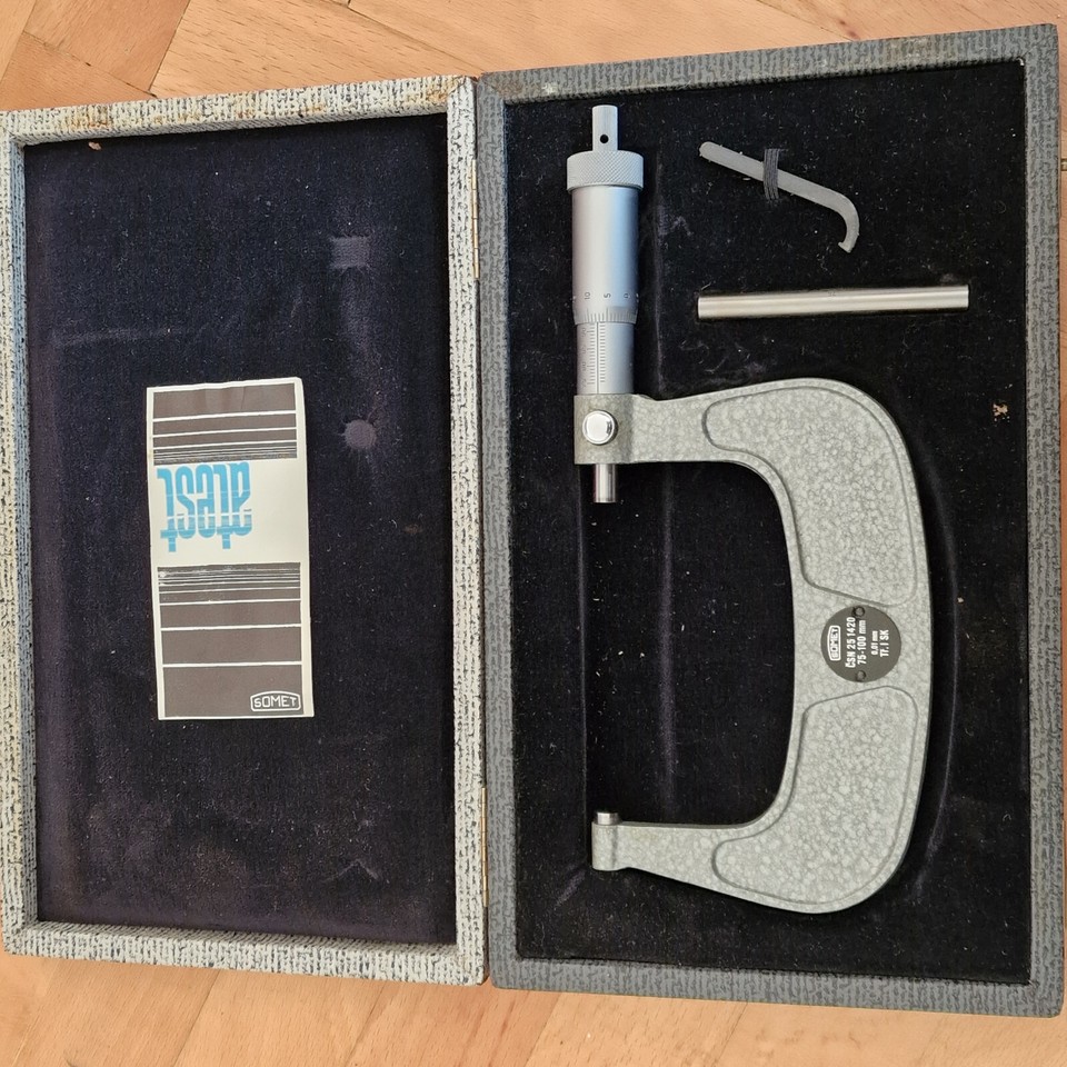 MICROMETER somet 75-100 0.01 mm | eBay
