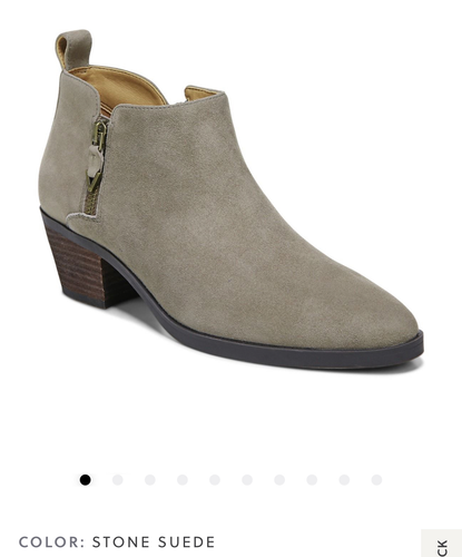 Women’s Vionic Cecily Waterproof Suede Ankle Bootie – Stone (7.5 M) | eBay