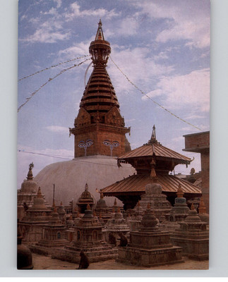 Swoyambhu Biggest Stupa Nepal Postcard | eBay