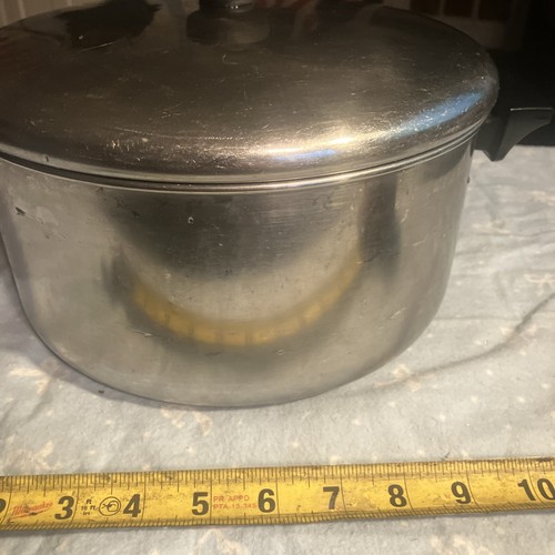Vintage Rever Ware 6 Quart Heavy Bottom Sauce Pot Made In USA | eBay
