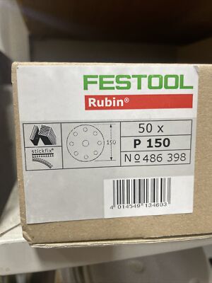 Festool 150mm / 6” Rubin P150 Sandpaper | eBay Australia