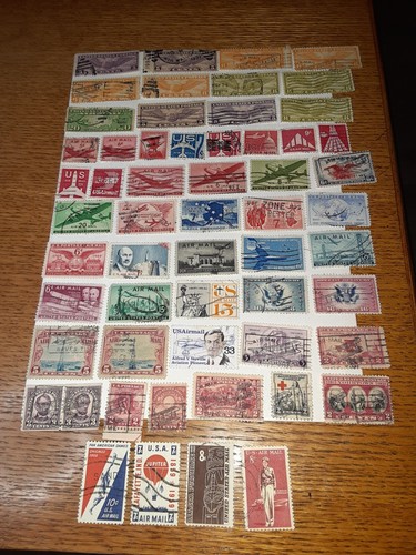 SL 7281/ US Stamps Used Airmail & Airmail Overprints us stamps ...