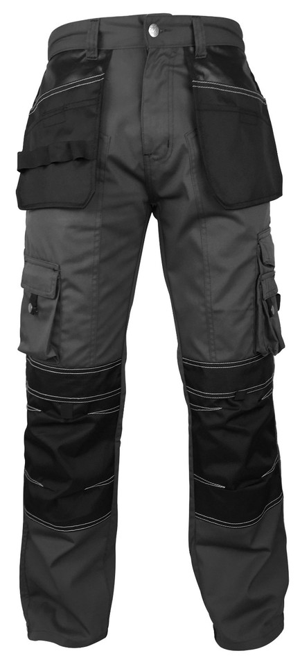 Men's Heavy Duty Workwear Pants Cordura Reinforcement Warehouse Safety ...