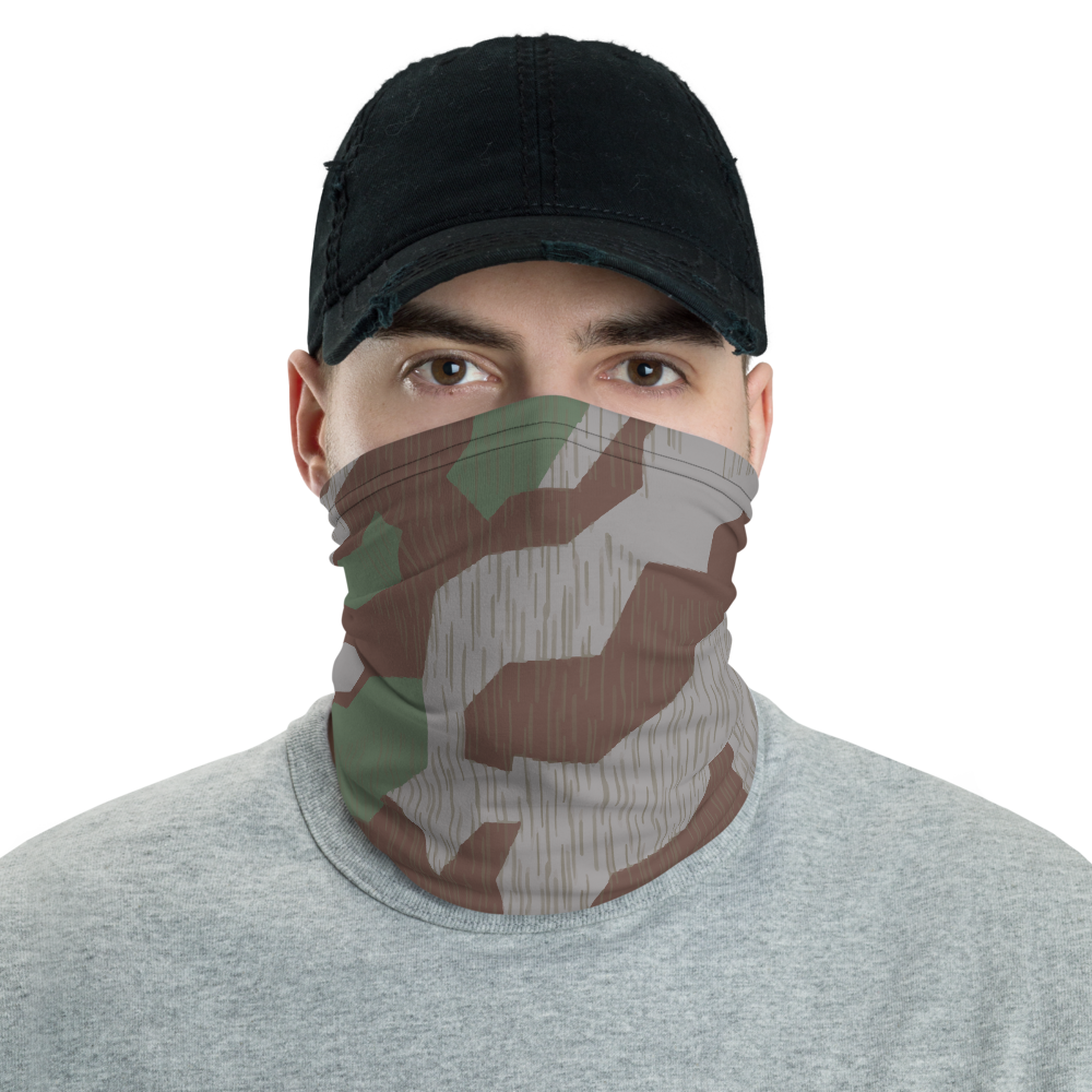 WWII German Heeres Splittermuster 41 Camouflage Neck Gaiter | eBay