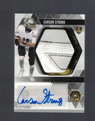 CARSON STRONG Super Glow 2022 AUTO Autograph RC Rookie PATCH #37/50 | eBay