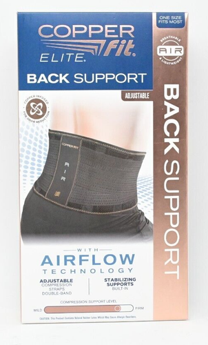 Copper Fit Elite Back Support With Air Flow Back Brace | eBay