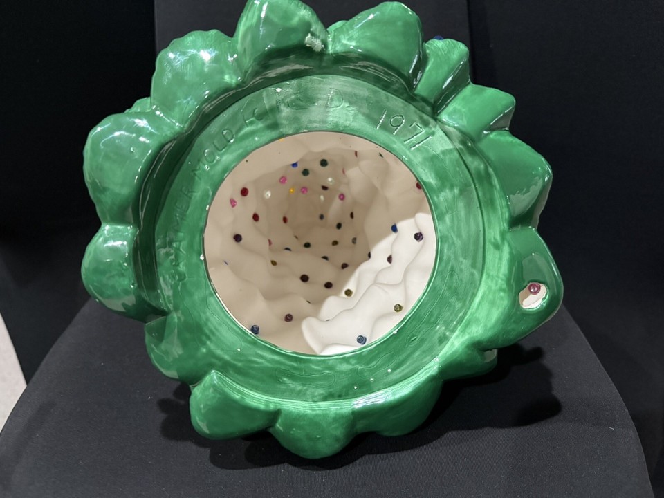 Vintage 1970s Cramer Mold Christmas Tree - Ceramic Multi-Color Lights ...