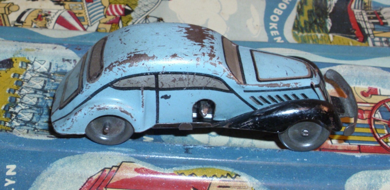 MARX 1933 CHICAGO WORLD FAIR STREAMLINE SPEEDWAY SET TIN WIND UP TOY ...