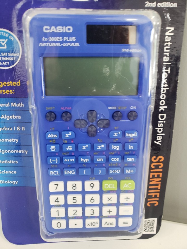 NEW Casio FX-300ES Plus-BU 2nd Edition Scientific Calculator Blue | eBay