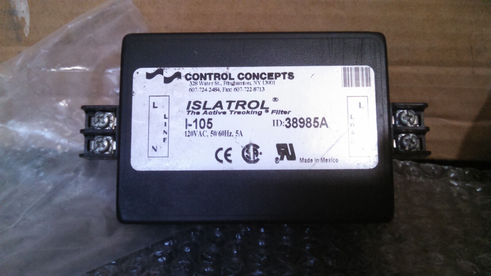 Islatrol I-10 Filter 120V 5A Active Tracking Power Module Transmitter ...