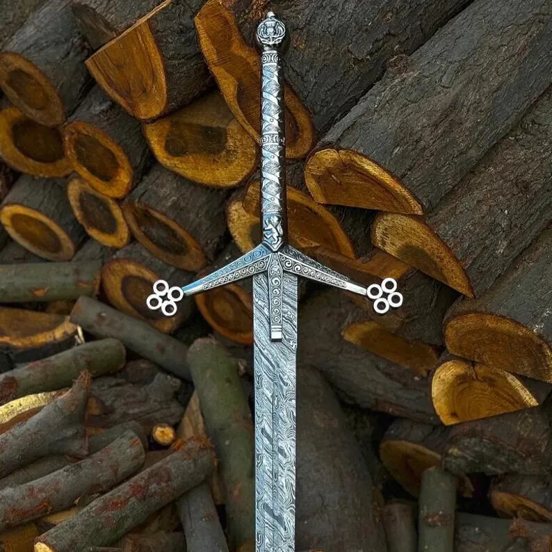 Handmade Scottish Claymore Sword, Medieval Sword, Battle Ready Viking ...