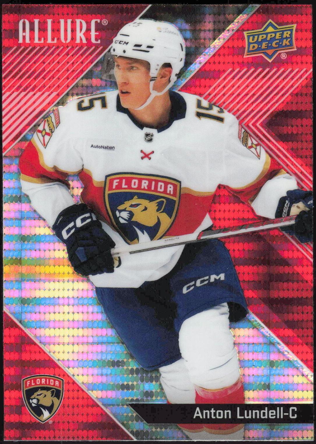 2024-25 Upper Deck Allure - Anton Lundell #15 Red Rainbow for sale ...
