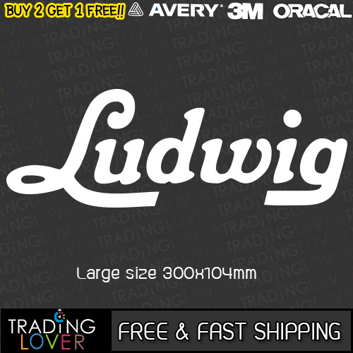LUDWIG #2 - Vinyl Decal / Sticker drums drumkit | eBay