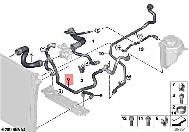 Genuine BMW E70 X5 Radiator Coolant Hose OEM 17127537109 | eBay
