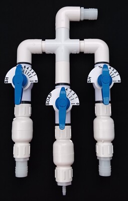 3/4" Manifold, 1" Hose Barbs, 1/4" Soap Barb, Soft Wash Proportioner | eBay