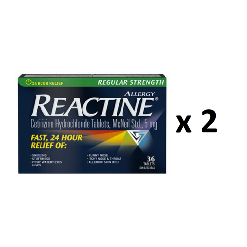 Reactine Regular Strength 24 Hour Allergy Medicine 5mg (36 Tablets ...