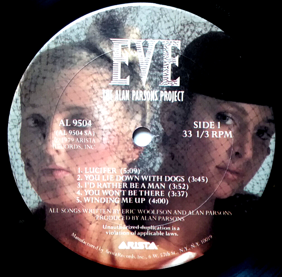 ALAN PARSONS PROJECT – Eve Arista – Album Vinyl LP 1979 AL 9504 ...