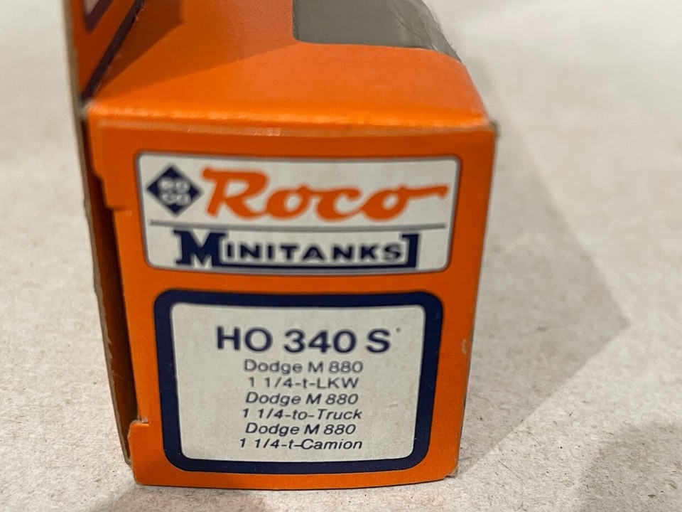 1:87 ROCO Dodge M880 1 1/4-t Ref HO340S MINITANKS H0 Plástic truck | eBay