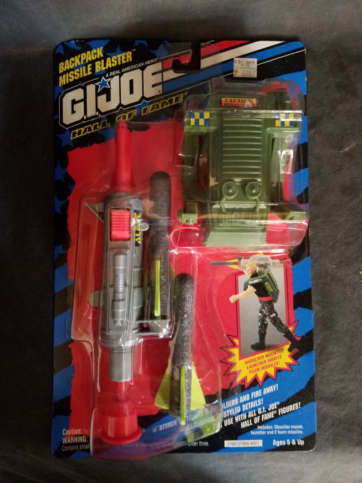 G I Joe Backpack Missile Blaster Hall of Fame 1993 Hasbro for sale ...