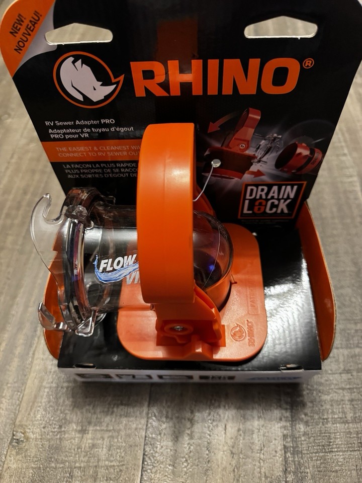Camco Rhino Sewer Adapter Pro With drain lock 39730 Fast Free Shipping ...