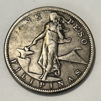 1909 S One Peso Filipinas United States Of America Silver Large Coin | eBay