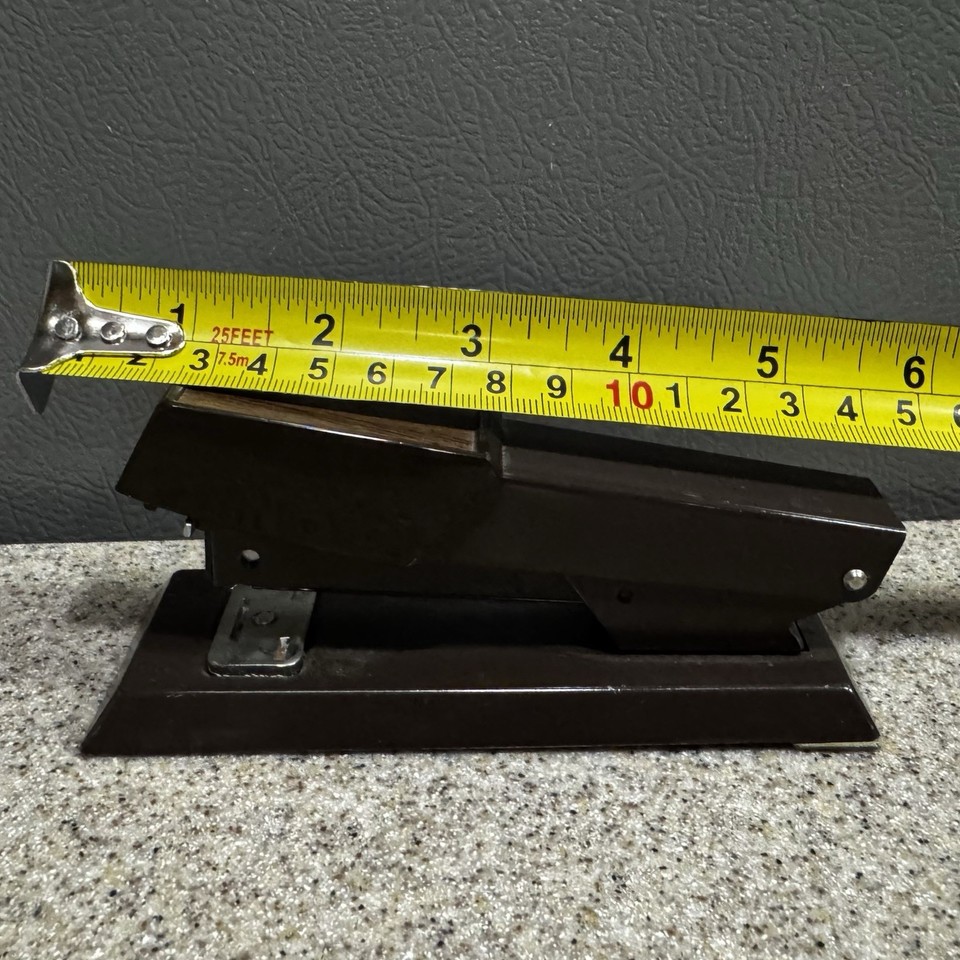 Vintage Bates 320 Stapler Brown Made In USA Tested Works Staples ...