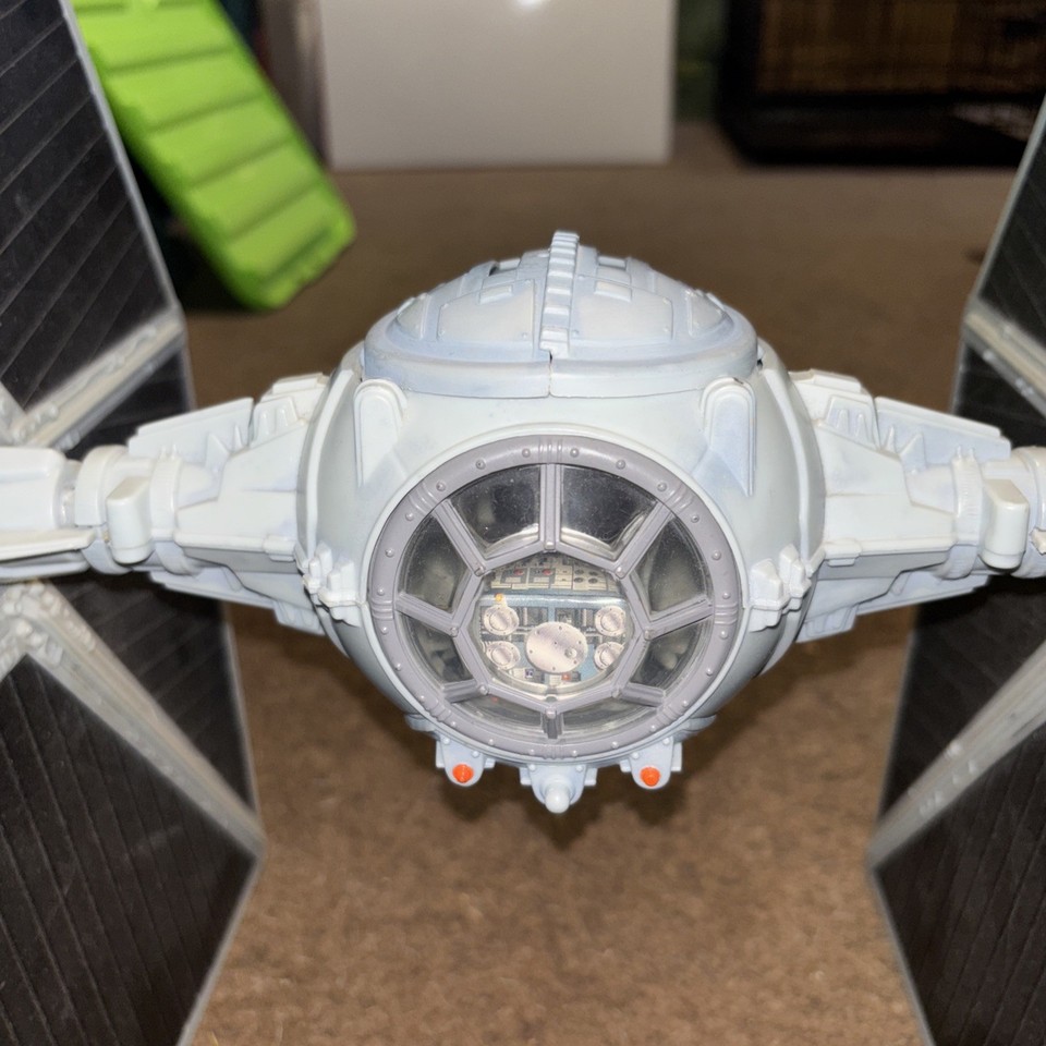 Star Wars Large Wing Tie Fighter, Hasbro 2003 With Detachable Wings (SW ...