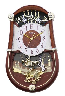 Rhythm Clocks "Concerto Entertainer II" Musical Motion Clock | eBay