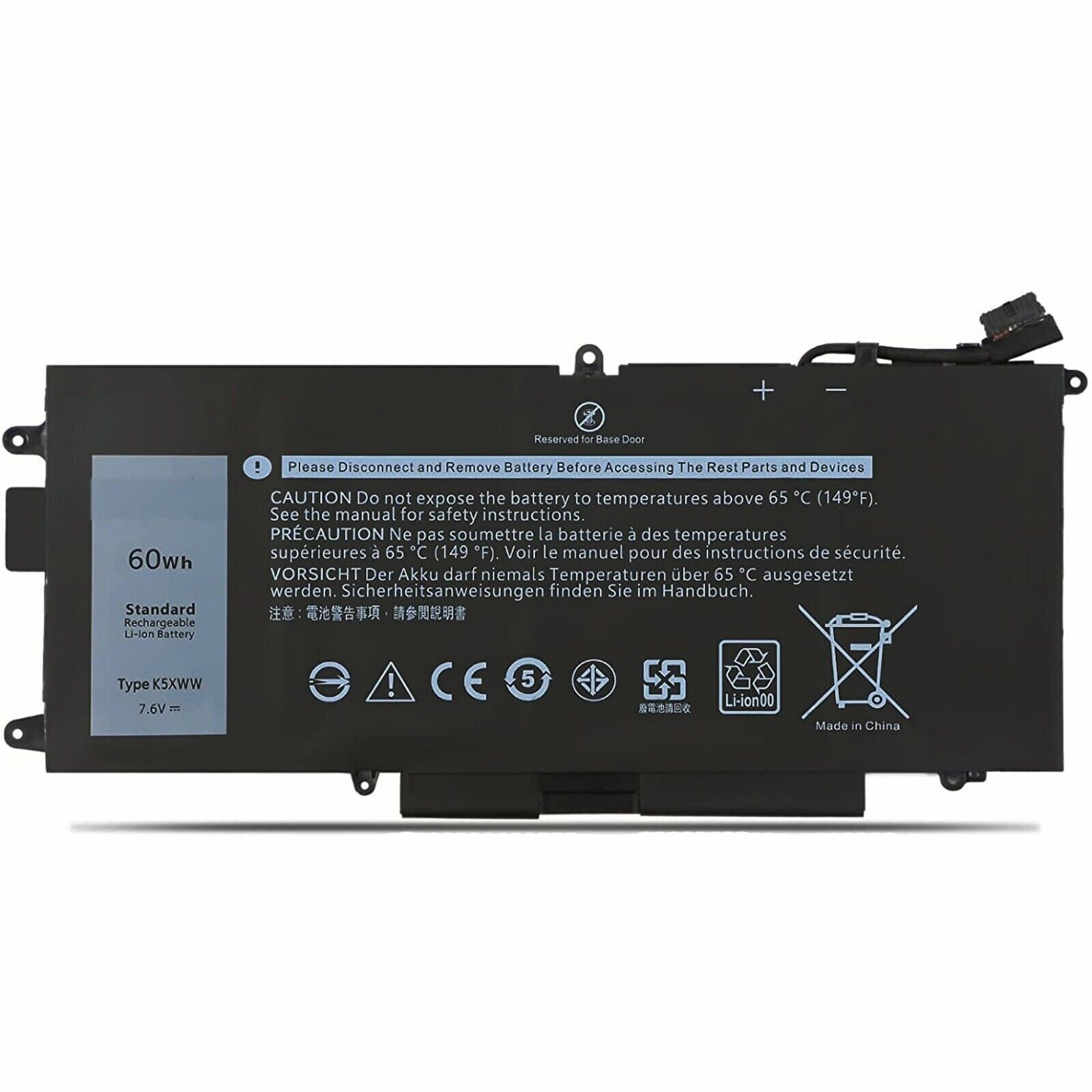 K5XWW Battery for Dell Latitude 5289 7389 7390 2-in-1 Latitude E5289 ...